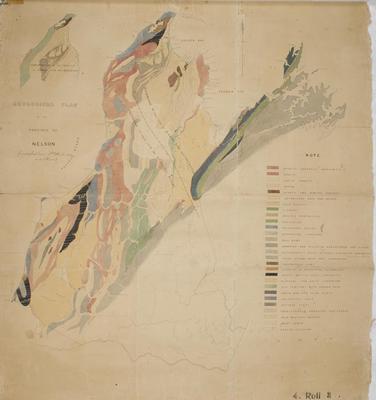 Geological plan of the Province of Nelson / compiled from Drs ...