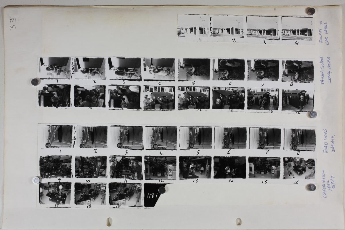 Geoffrey C Wood Nelson Evening Mail proof sheet: Road Signs, Wakatu ...