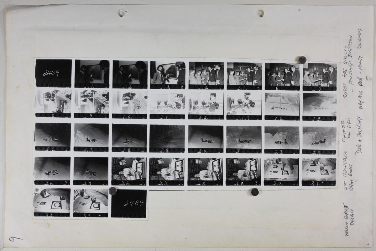 Geoffrey C Wood Nelson Evening Mail proof sheet: Suter Art Gallery ...