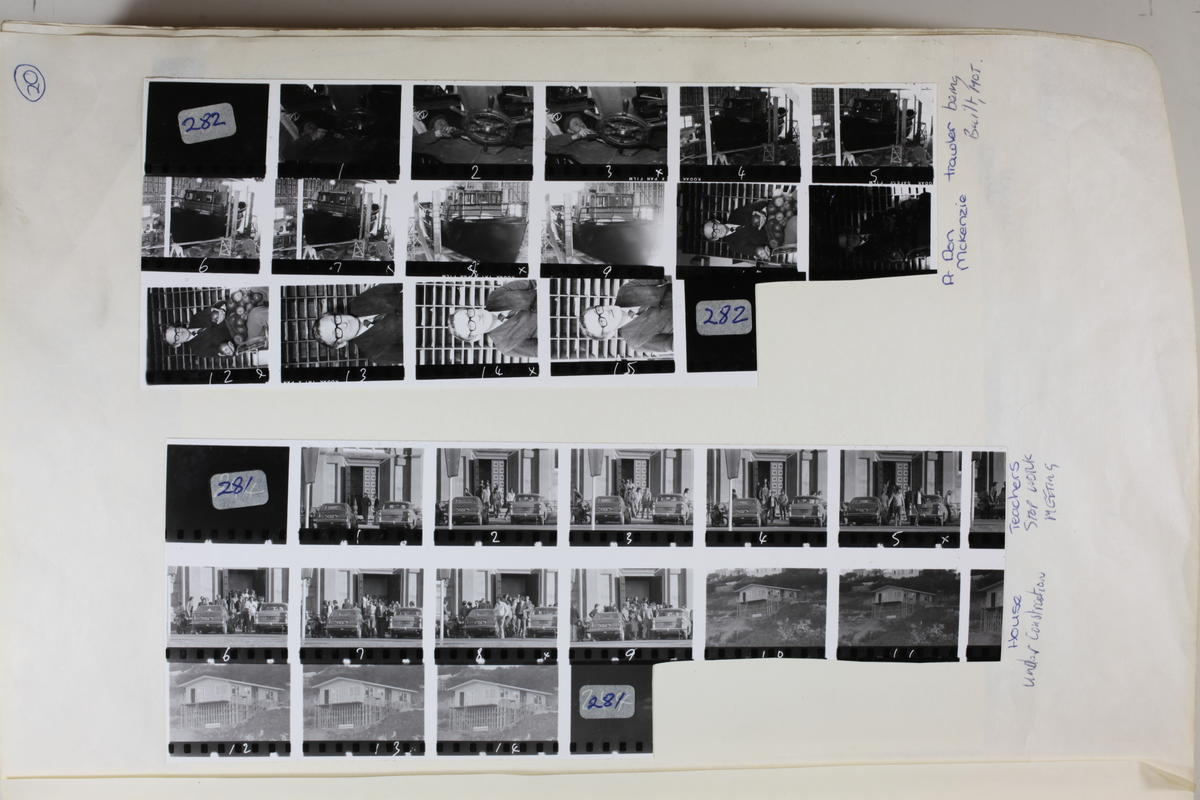 Nelson Evening Mail proof sheet: Trawler being built, Motueka - Nelson ...