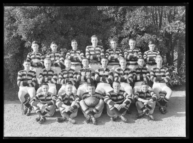 Fell House, Nelson College, Rugby Team gp 20 - Nelson Provincial Museum